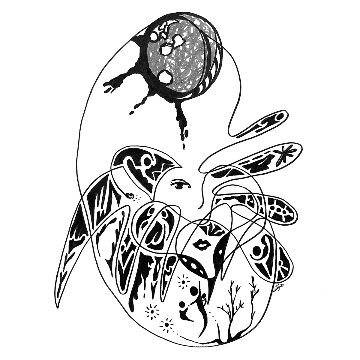 UNFOLDING healer/healing (Print) – Sandra Bernier